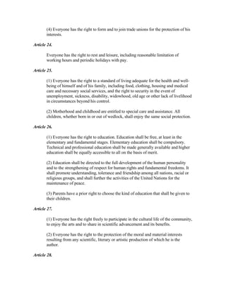 The Universal Declaration Of Human Rights | DOC