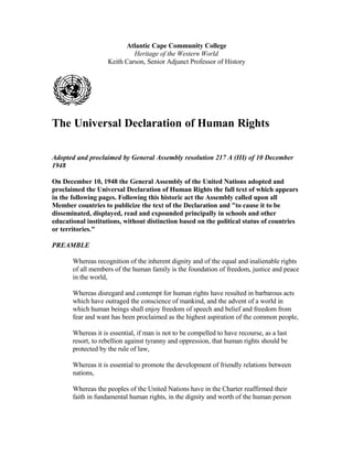 Declaration Of Human Rights Pdf