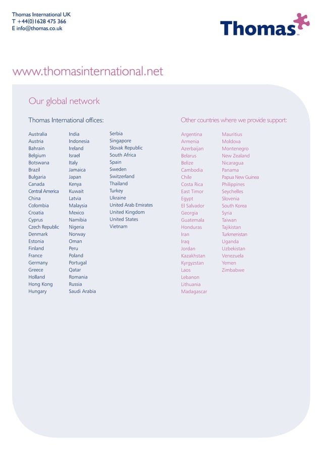 Thomas Brochure | PDF