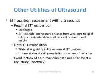 Thoracic Ultrasound For The Respiratory System In Critically Ill ...