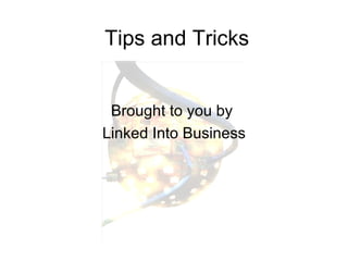 Tips And Tricks | PPT