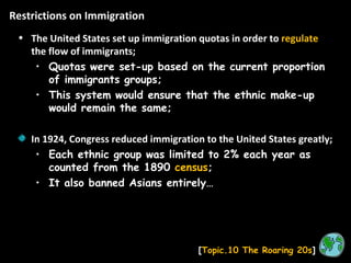 Topic.10 The Roaring 20s | PPT