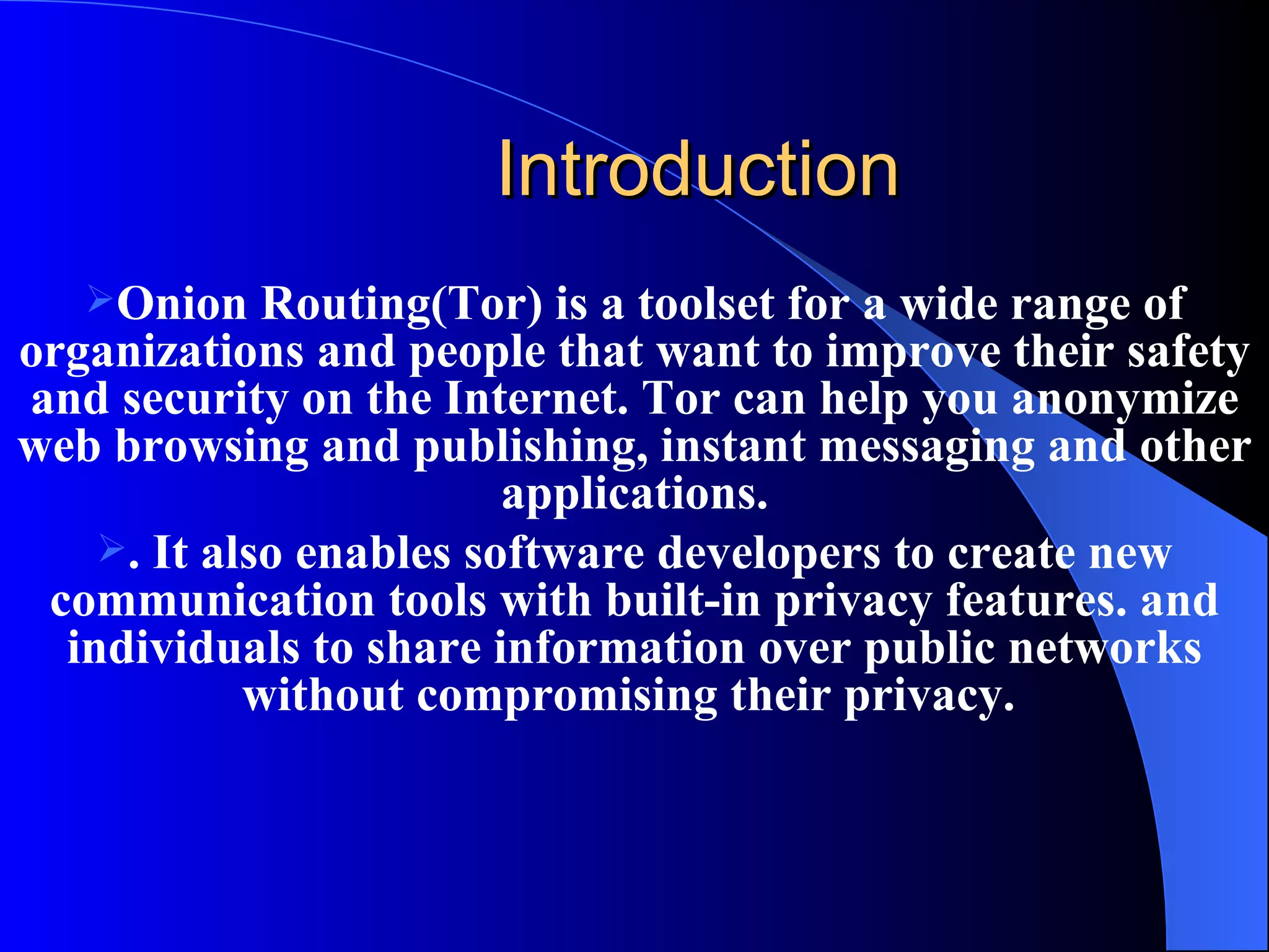 Tor Presentation | PPT