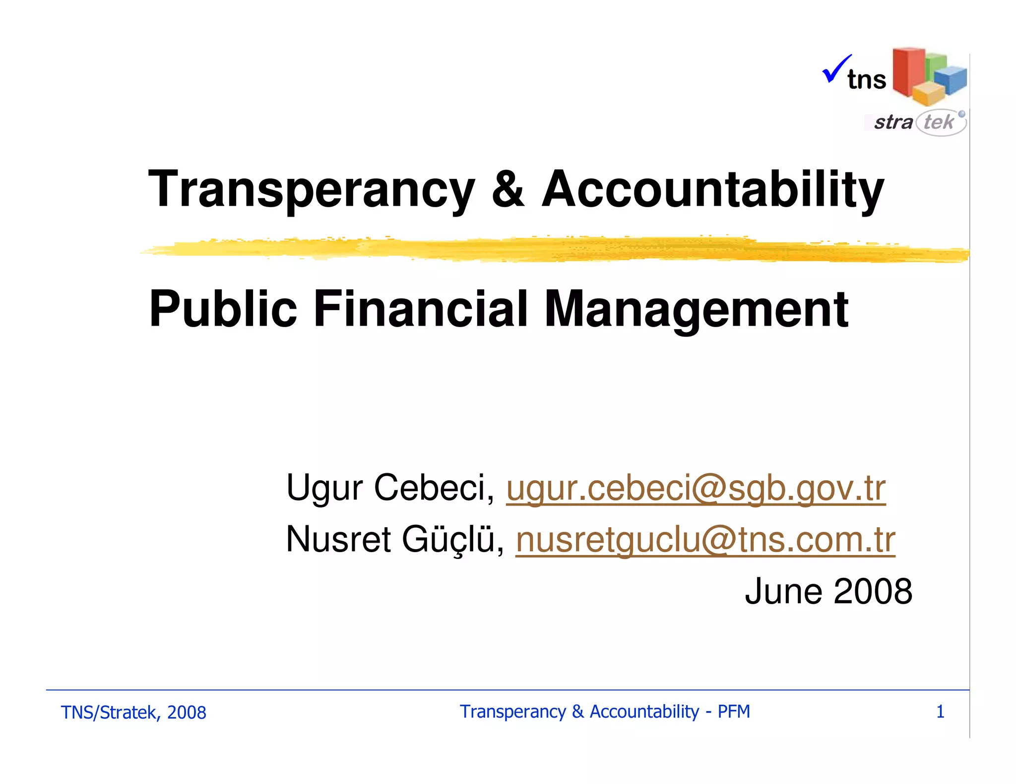Transperancy & Accountability | PDF