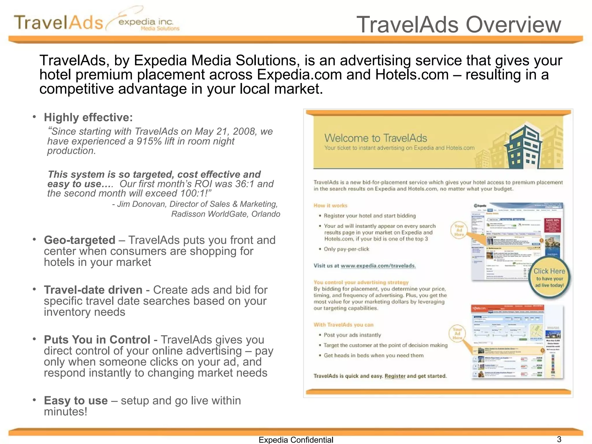 Travel Ad Overview Presentation | PPT