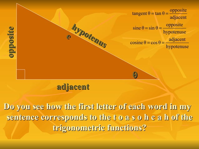 Trigonometric Functions Right Triangles | PPT | Physics | Science