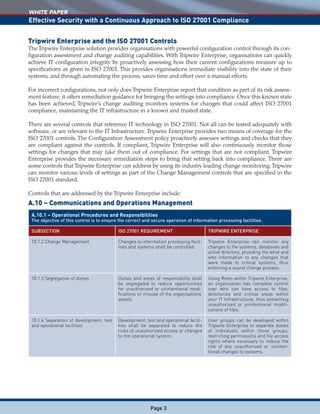 Tripwire Iso 27001 Wp | PDF