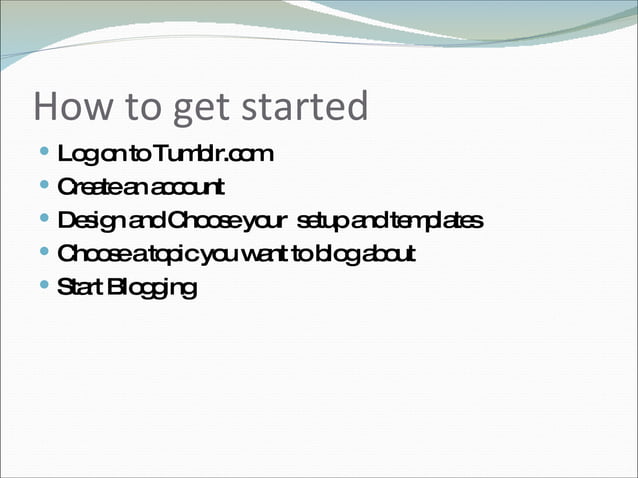 Tumblr presentation | PPT