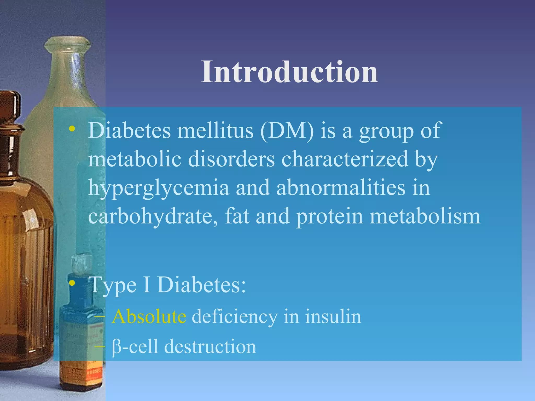 Type 1 Diabetes Mellitus | PPT
