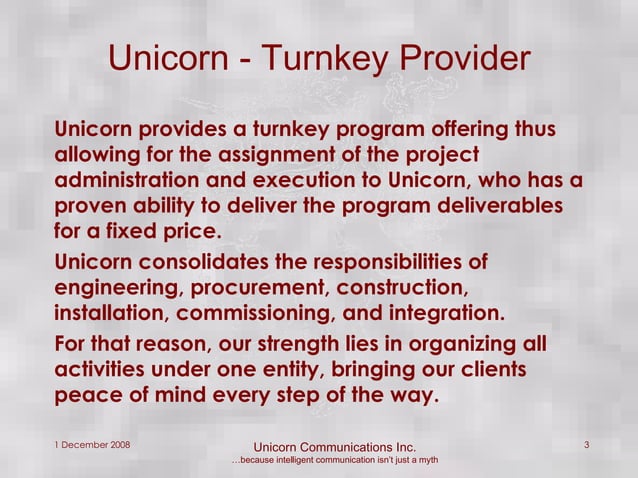 Unicorn Project Mgmt Presentation | PPT