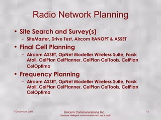 Unicorn Wireless Engineering Presentation | PPT