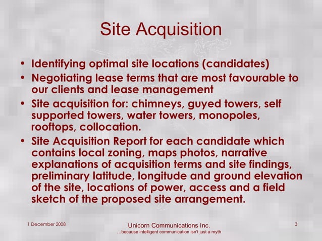 Unicorn Wireless Engineering Presentation | PPT