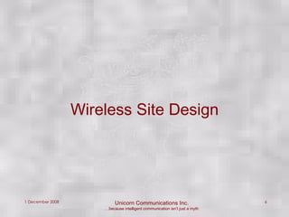Unicorn Wireless Engineering Presentation | PPT