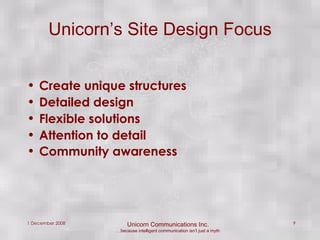 Unicorn Wireless Engineering Presentation | PPT