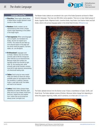 Website Globalization in the United Arab Emirates | PDF