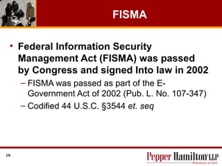 Contractor Responsibilities under the Federal Information Security ...