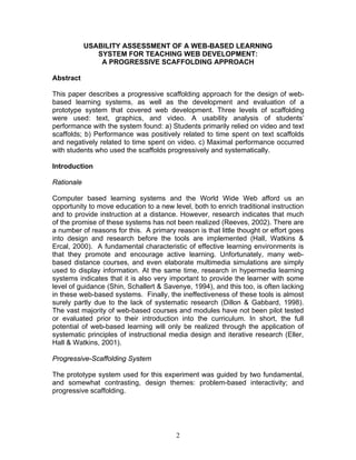 Usability Assessment 2004 02 | PDF