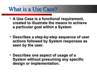 Use Case Workshop | PPT