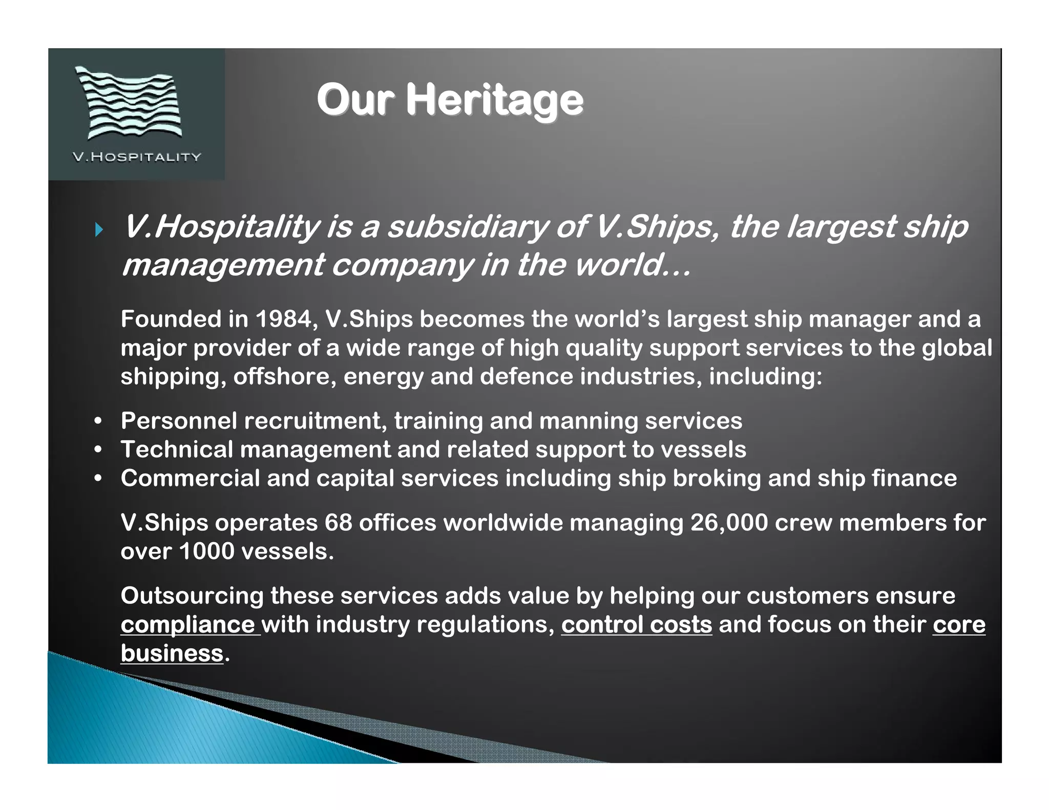 V Hospitality Consulting Services | PDF