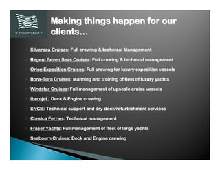 V Hospitality Consulting Services | PDF