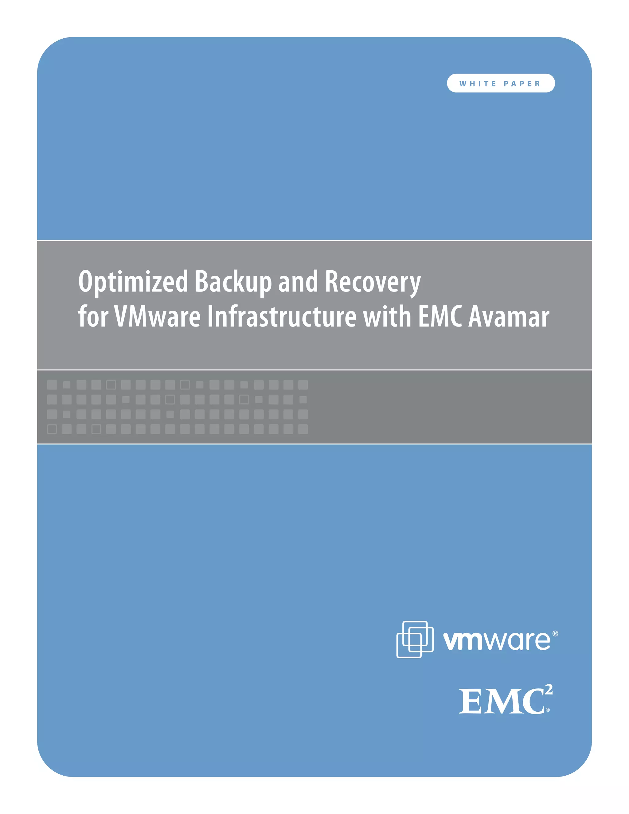 VMware And Avamar Backup | PDF