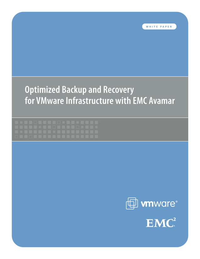 VMware And Avamar Backup | PDF