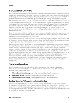 VMware And Avamar Backup | PDF