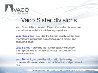 Vaco Financial Seattle, Wa Ppt | PPT