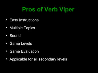 Verb Viper | PPT