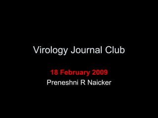 Virology Journal Club | PPT