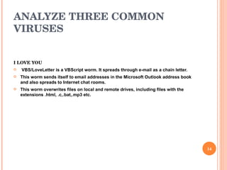 Virus, Worms And Antivirus | PPT