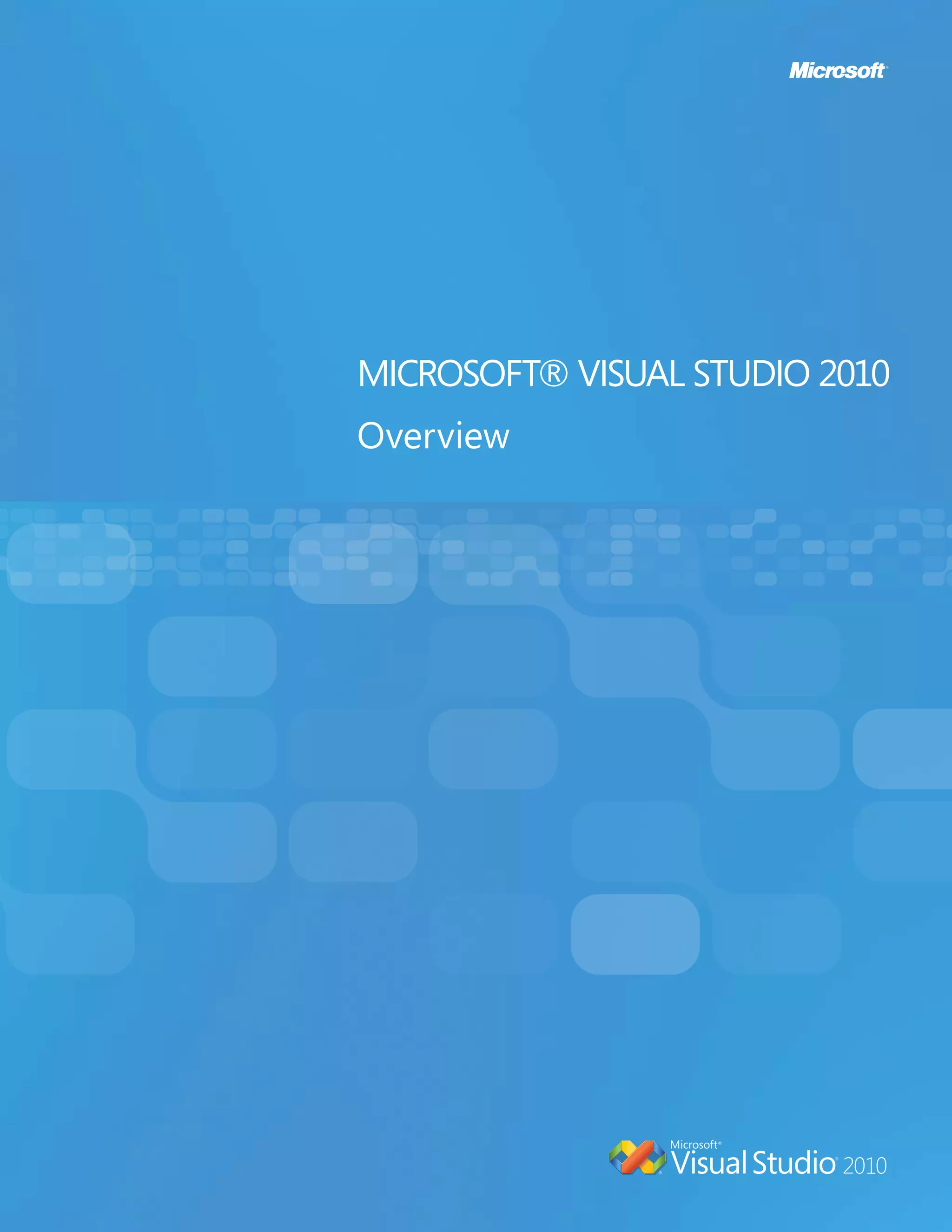 Visual Studio2010 Product Overview | PDF