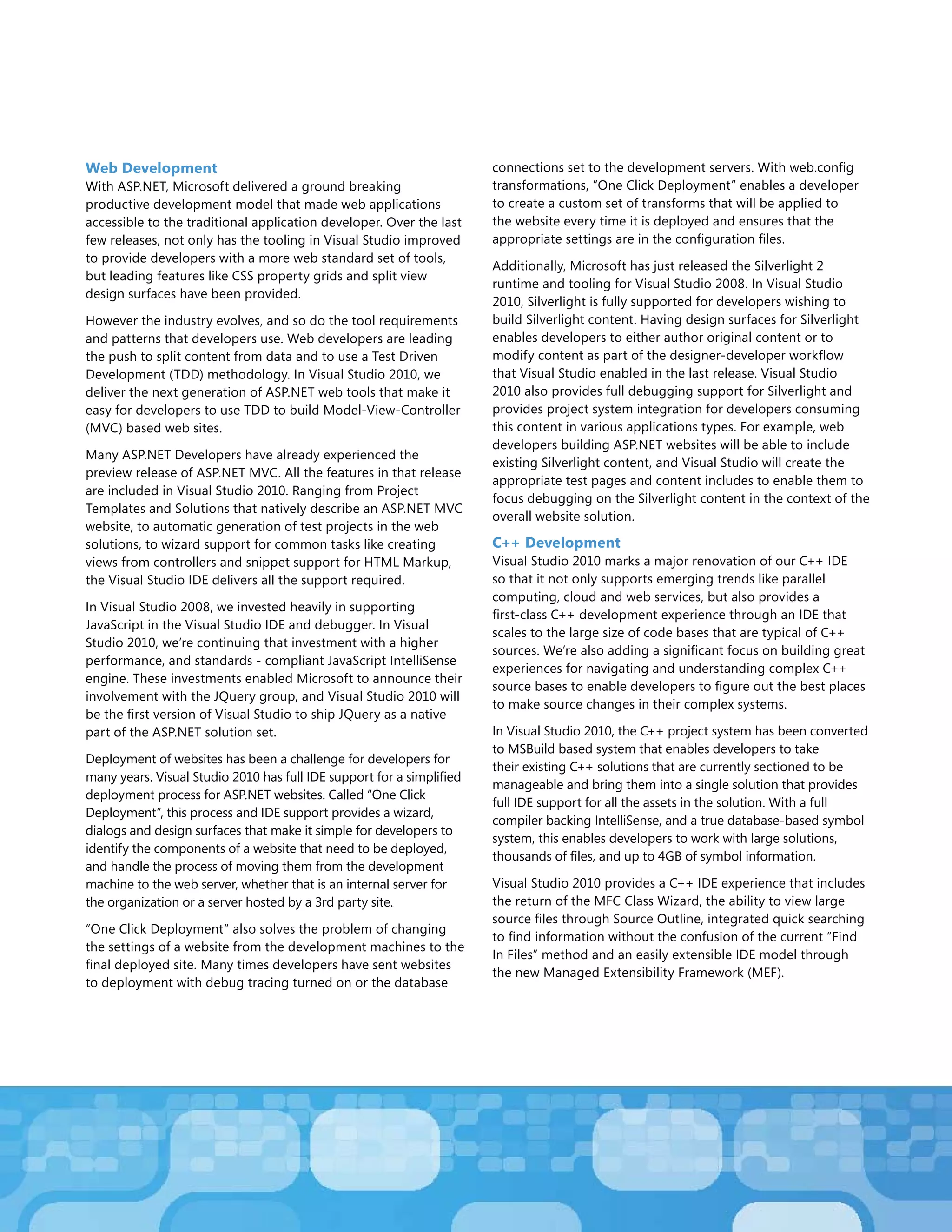 Visual Studio2010 Product Overview | PDF