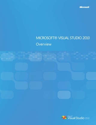 Visual Studio2010 Product Overview | PDF