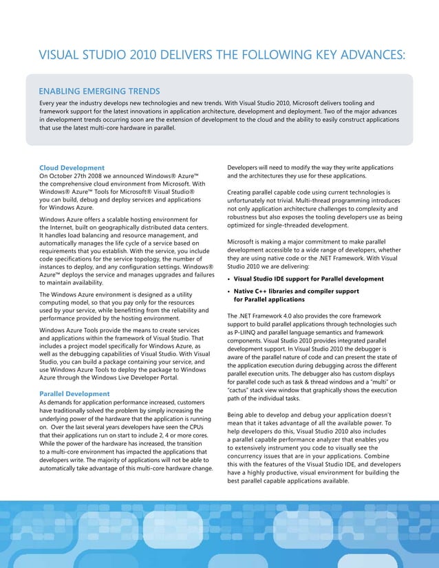 Visual Studio2010 Product Overview | PDF