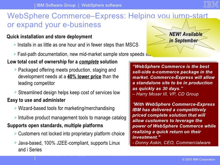 Ibm Websphere Commerce Product Overview 6040