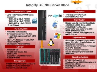Hp Integrity Servers | PPT