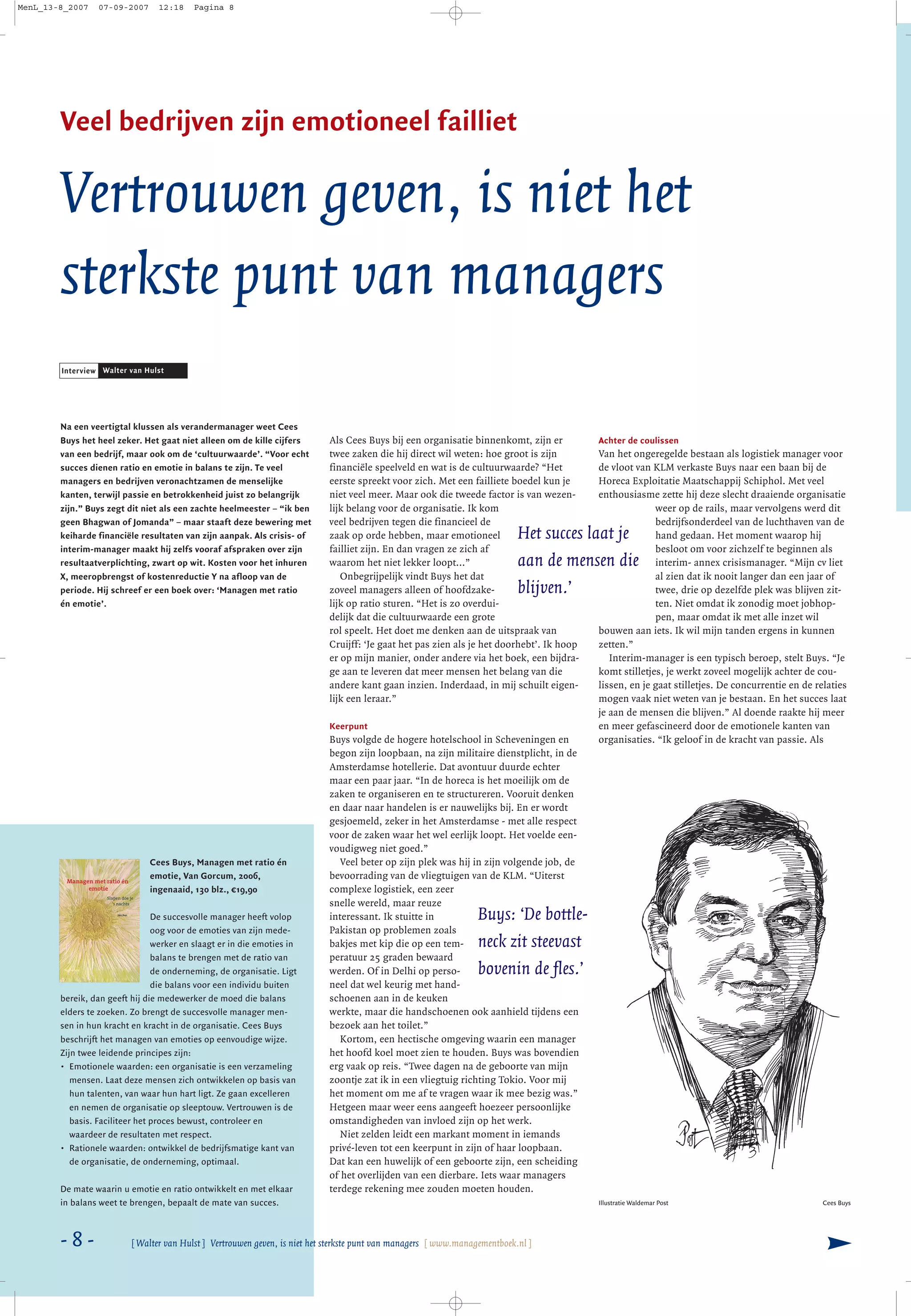 Walter Van Hulst (Interview Van Cees Buys) | PDF