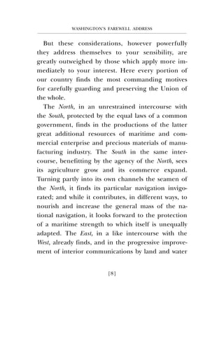 Washingtons Farewell Address | PDF