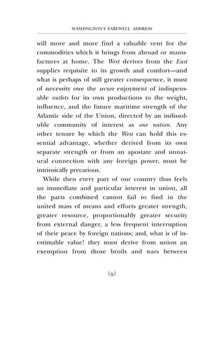 Washingtons Farewell Address | PDF | Civic affairs | Politics