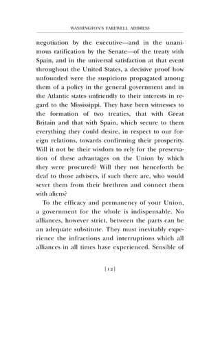 Washingtons Farewell Address | PDF | Civic affairs | Politics