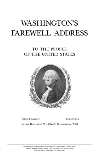 Washingtons Farewell Address | PDF | Civic affairs | Politics