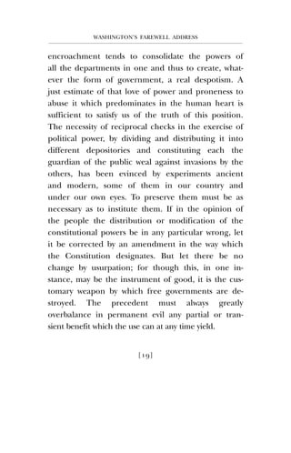 Washingtons Farewell Address | PDF | Civic affairs | Politics