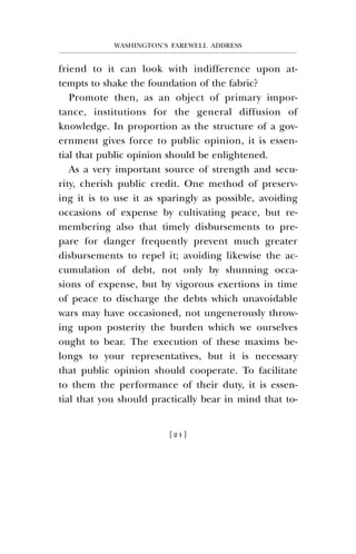 Washingtons Farewell Address | PDF | Civic affairs | Politics