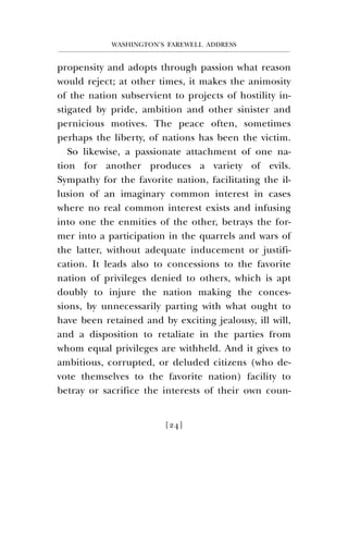 Washingtons Farewell Address | PDF | Civic affairs | Politics