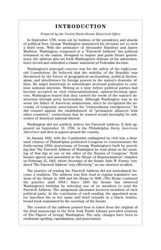 Washingtons Farewell Address | PDF | Civic affairs | Politics