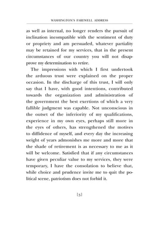 Washingtons Farewell Address | PDF | Civic affairs | Politics