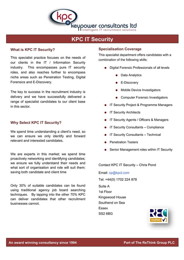 What Is Kpc IT Security? | PDF | Technology & Computing