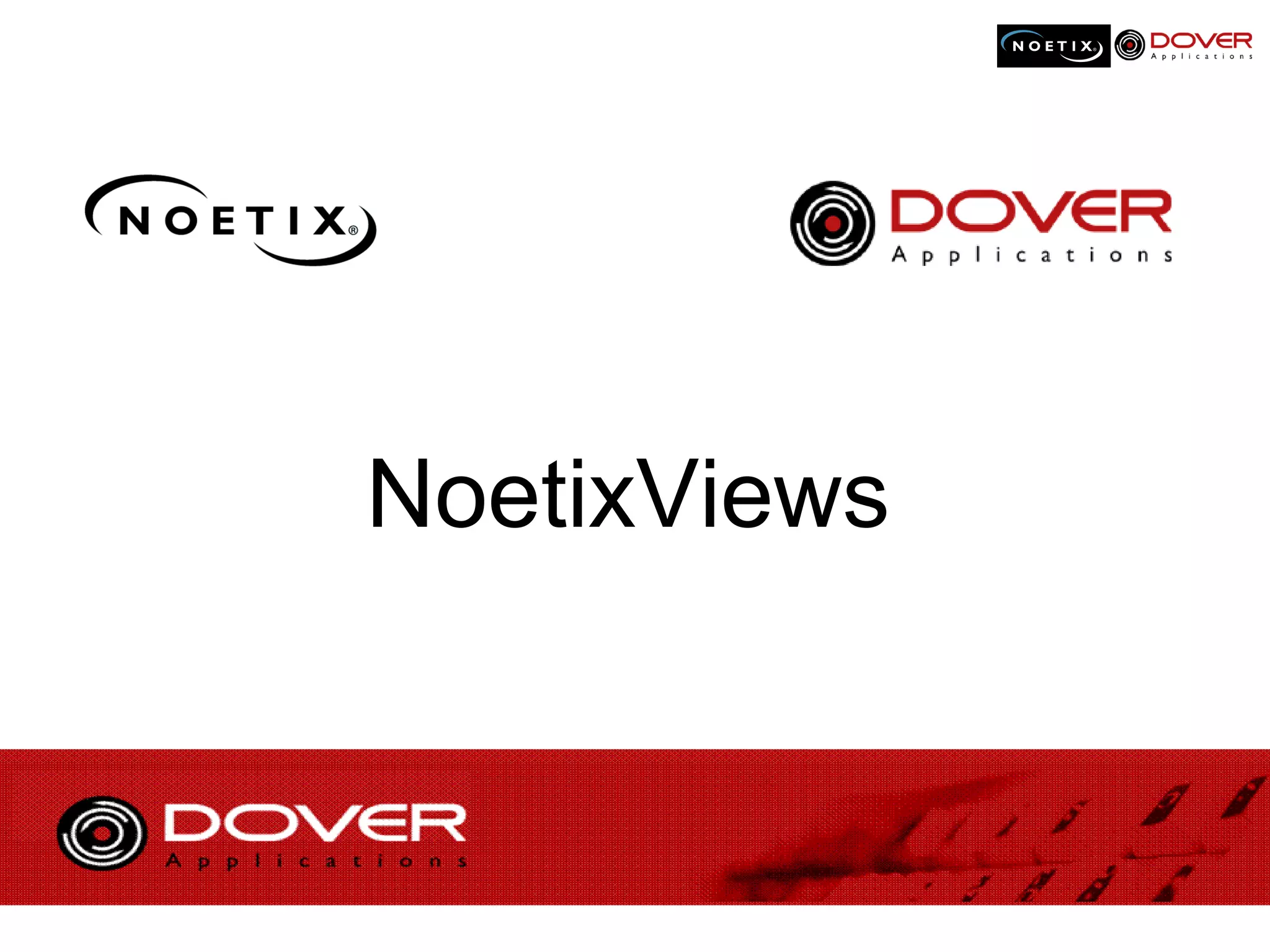 Dover is now a Noetix Disributer | PPT