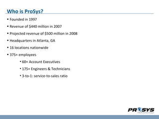 ProSys | PPT | IT and Internet Support | Internet